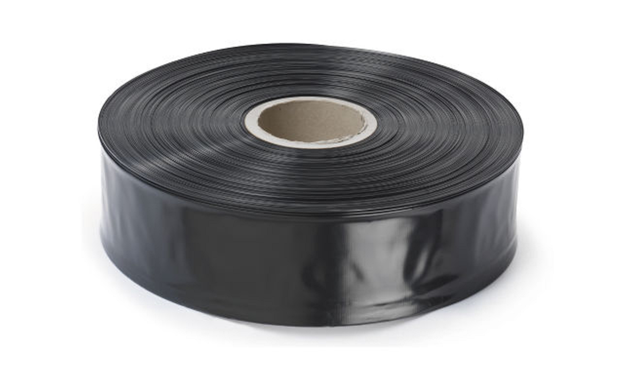 Gaine polyéthylène recyclé opaque noir, 100 microns