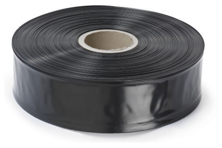 Gaine polyéthylène recyclé opaque noir, 100 microns