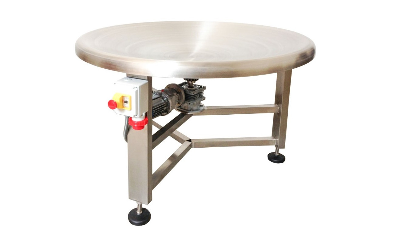 Table rotative concave pour produits lourds